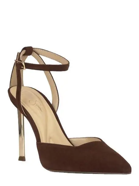 Jessica Simpson Kalynia Ankle Strap Pump - Walnut Torsue