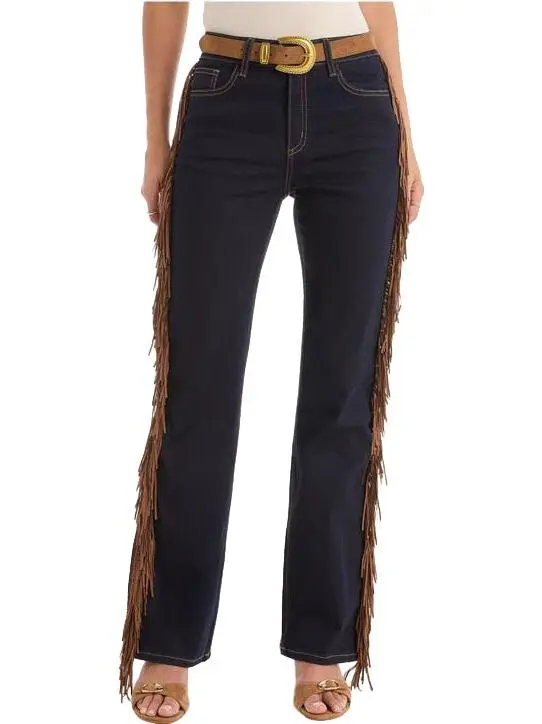 THE NOLI SHOP Ryder Fringe Jean - Indigo