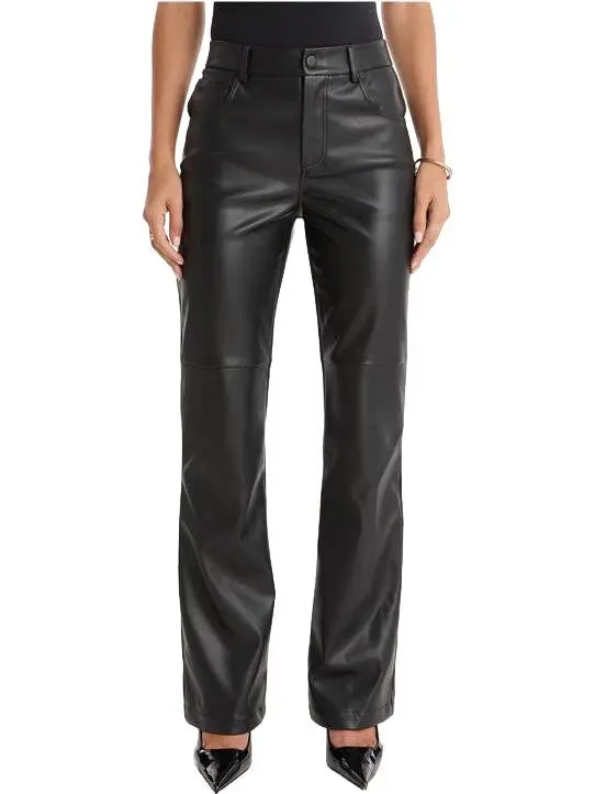 THE NOLI SHOP Jackie Faux Leather Pant - Black
