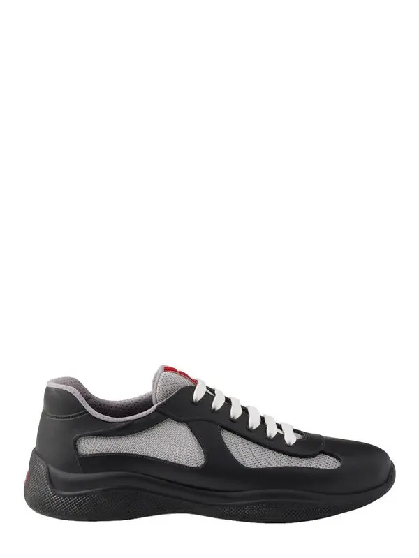Prada America's Cup Soft Rubber Sneakers - Black