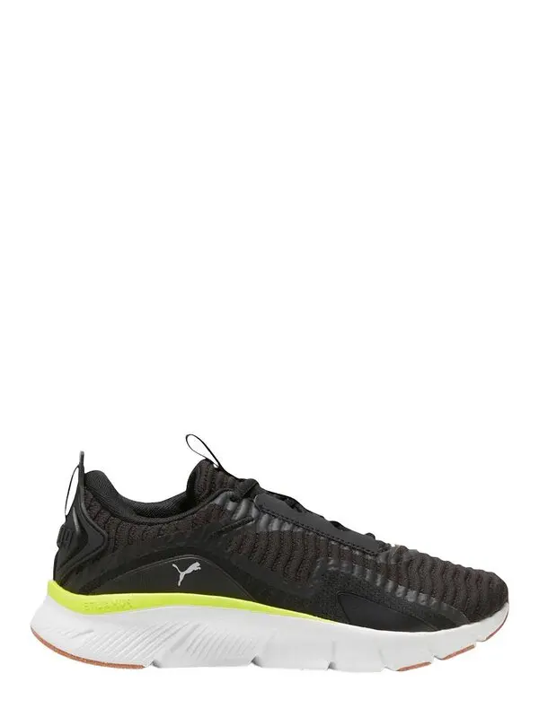 PUMA Flex Focus Lite Better Knit Sneakers - Puma Black/lime Pow