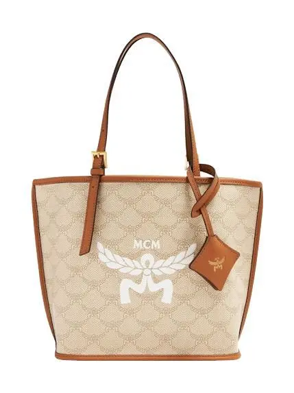 Mcm Himmel Lts Mini Shopper - Oatmeal