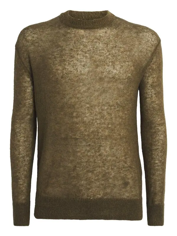 Emporio Armani Wool-blend Crewneck Sweater - Green