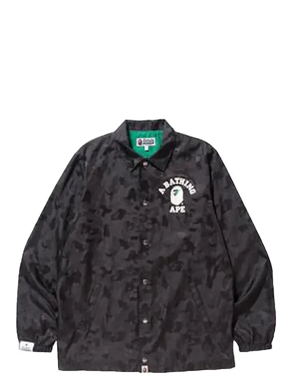 BAPE X Heineken 100 Jacquard Camo Coaches Jacket - Black