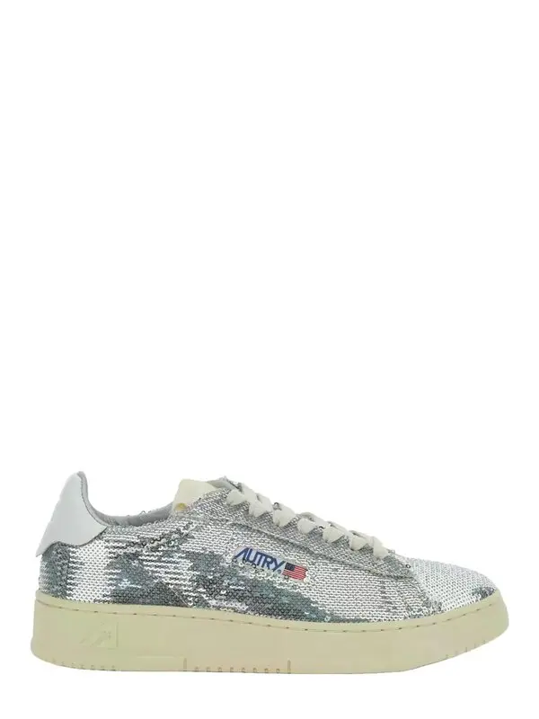 AUTRY Sequin Embellished Sneakers - Silver