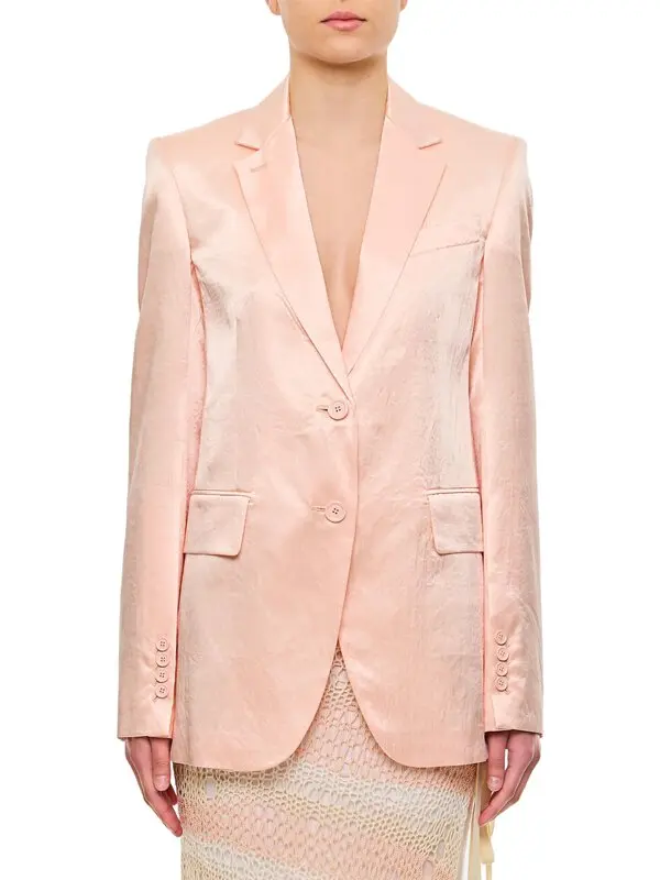 Sportmax Volante Single-breasted Blazer - Rose
