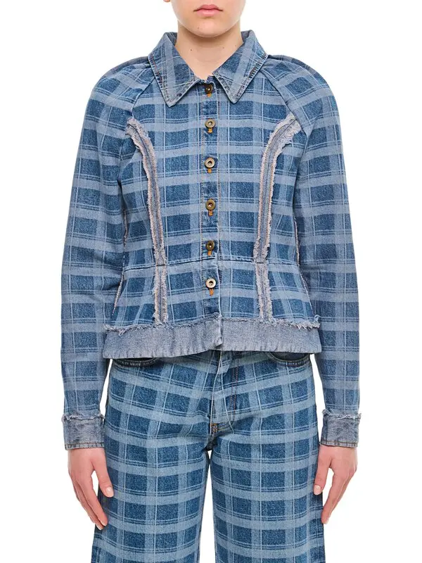 MOLLY GODDARD Alfie Denim Jacket - Blue