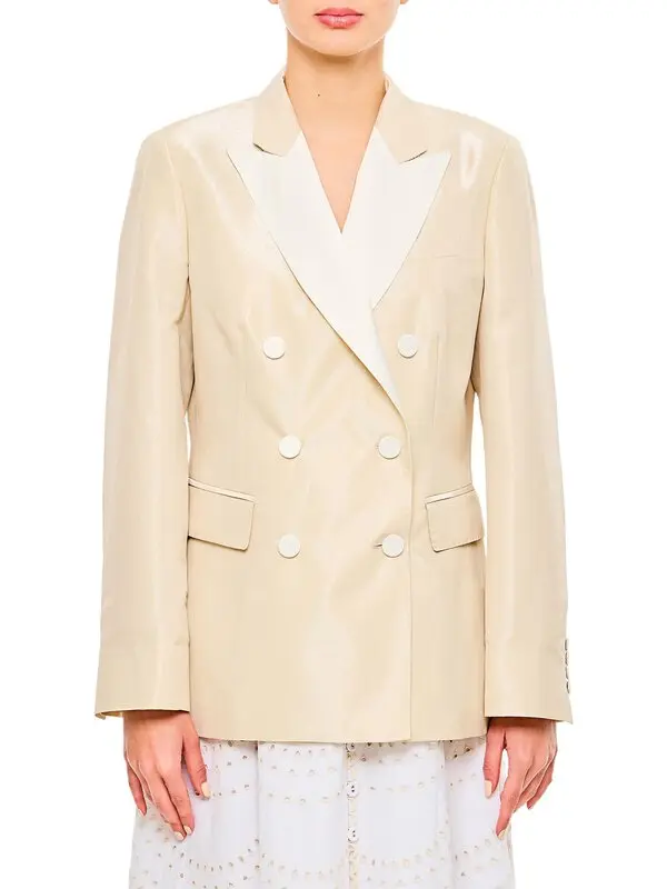 Alberto Biani Double-breasted Blazer - Beige