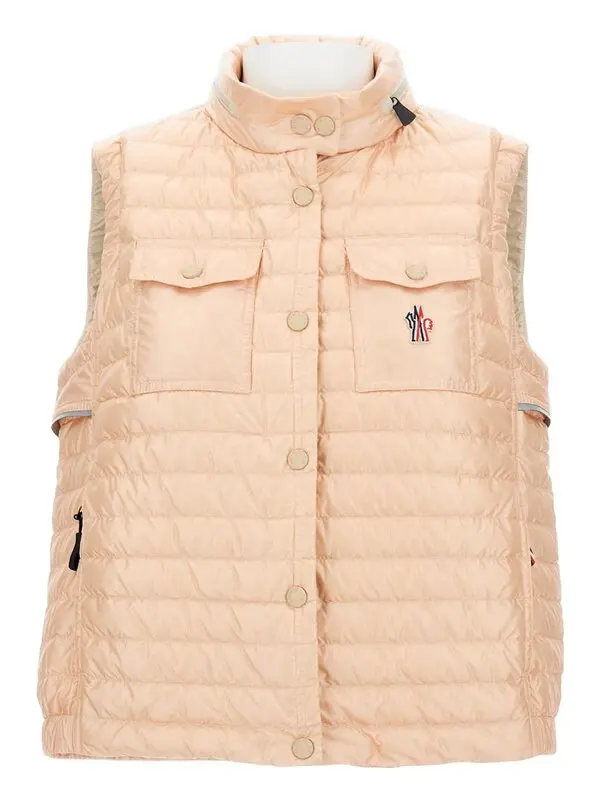 Moncler Quilted Waterproof Vest - Rose