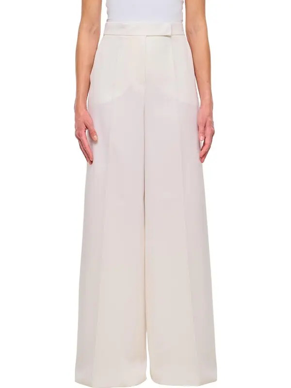 Max Mara Ninfa Wide Leg Trousers - White
