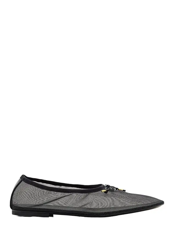 ODISSI Square-toe Ballerina Flat - Black