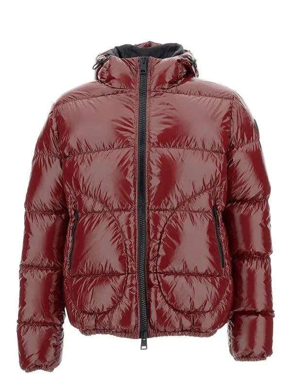 Herno Gloss Bomber Jacket - Red