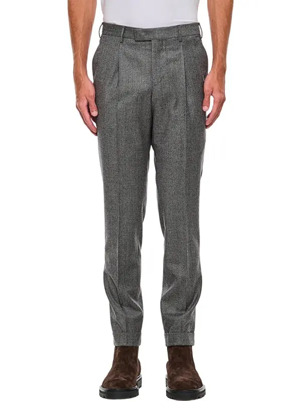 PT TORINO Wool Trousers - Grey