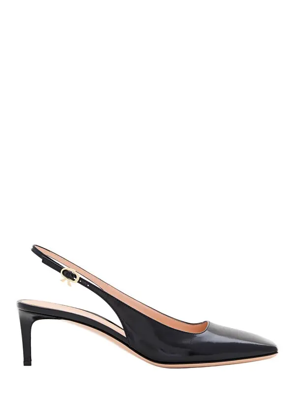 GIANVITO ROSSI Slingback With Nuit Heel - Black