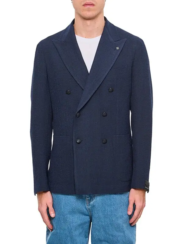 Tagliatore Classic Single-breasted Blazer - Blue