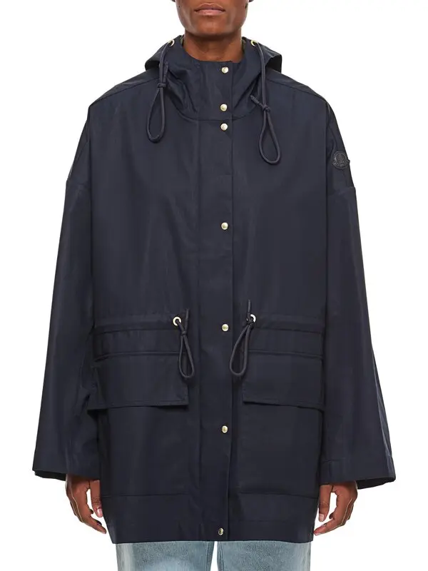 Moncler Short Parka - Blue