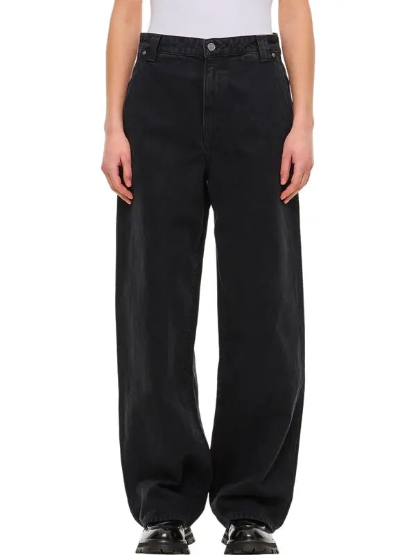 Khaite Bacall Denim Pants - Black