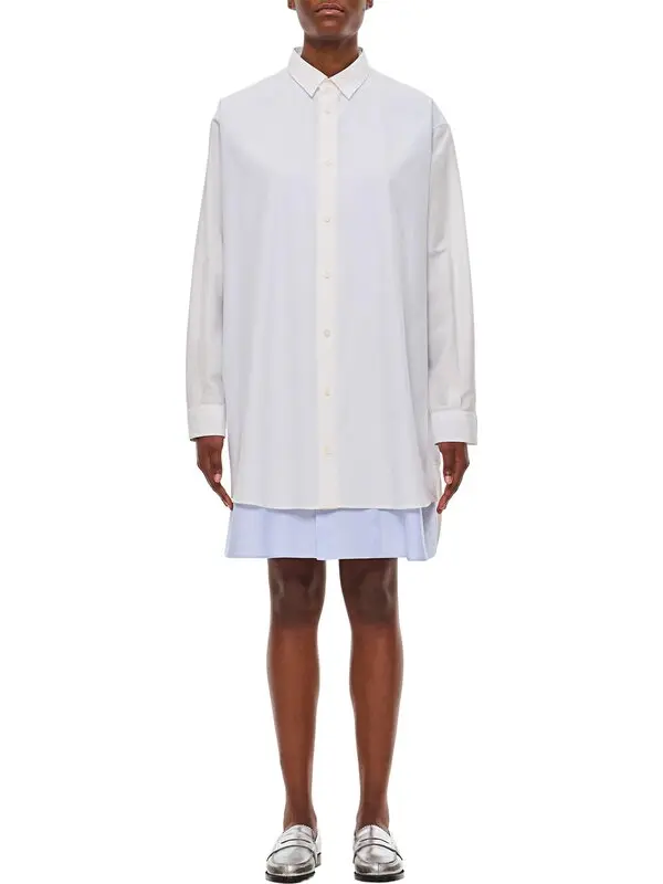 Loewe Double-layer Shirt Dress - White