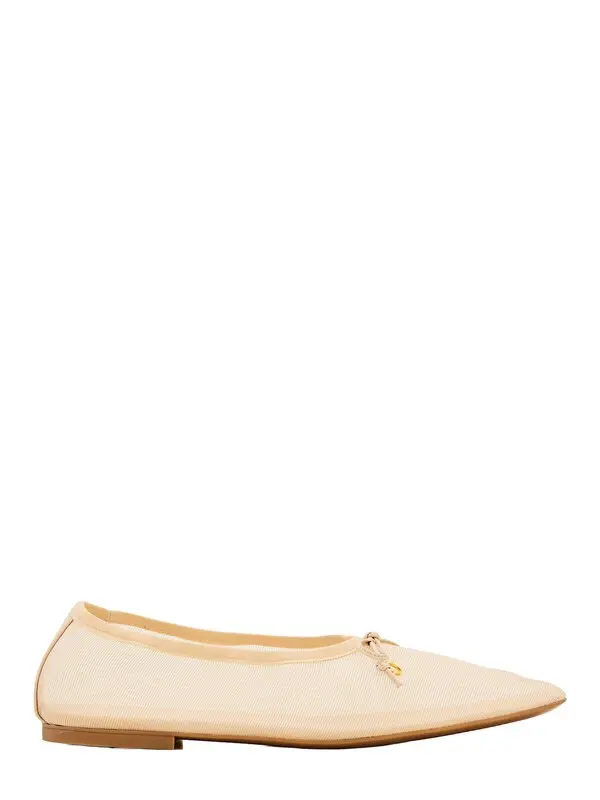 ODISSI Square-toe Ballerina Flat - Beige