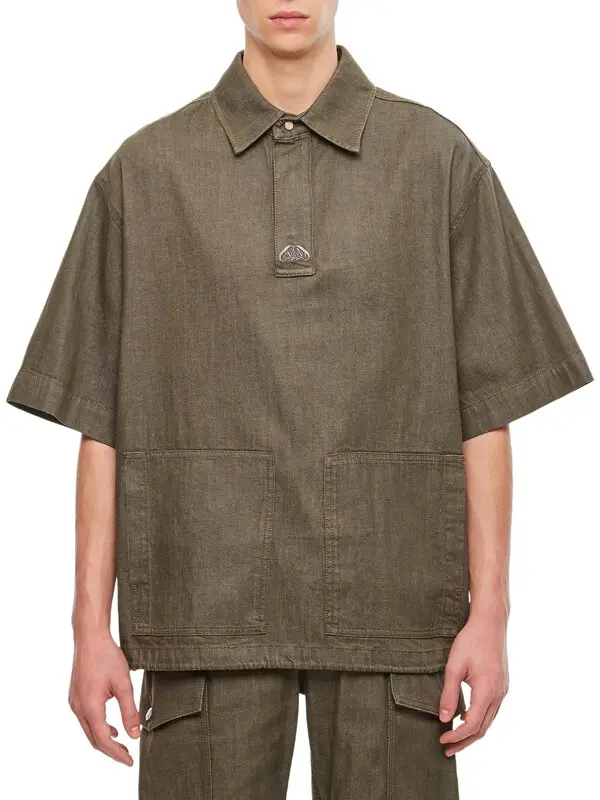 Alexander McQueen Denim Cotton Shirt - Green
