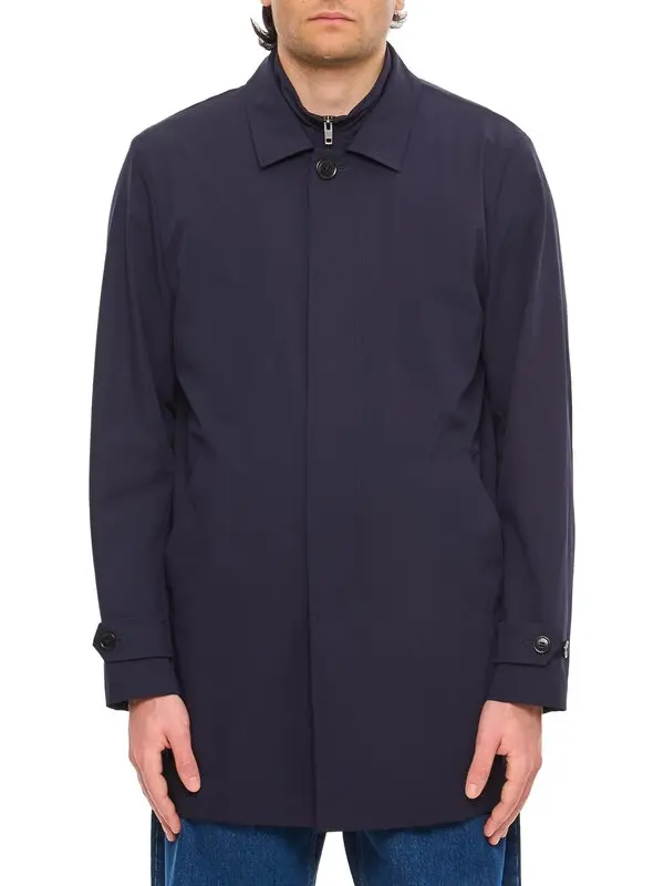 FAY Long Coat - Blue