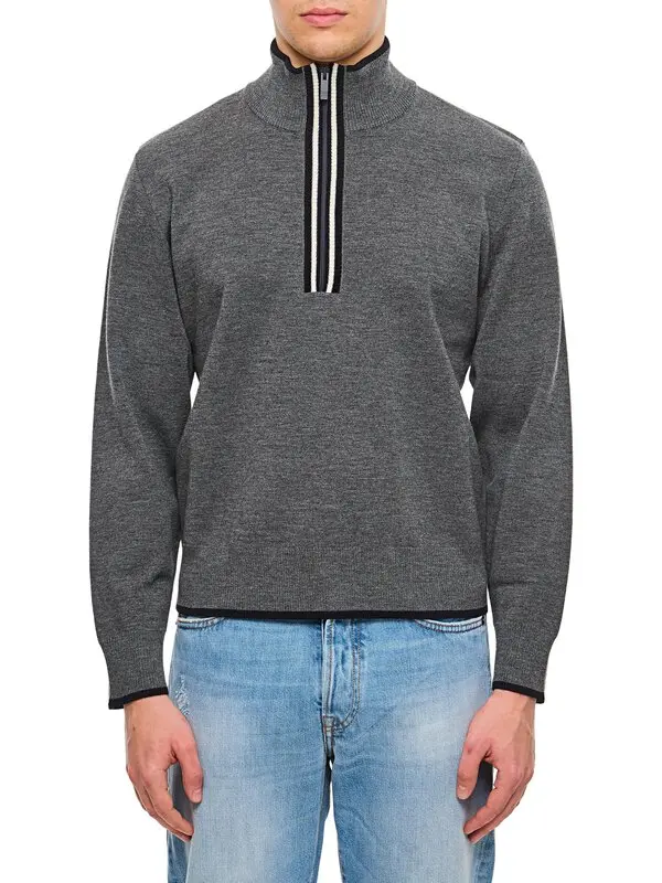 Thom Browne Half-zip Sweater - Grey
