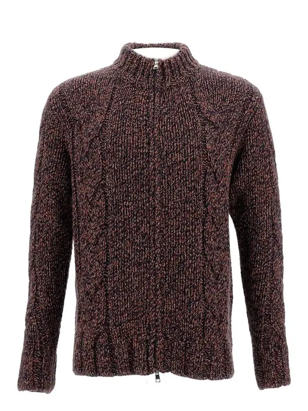 CUSTOMER LOVERS Cashmere Full Zip Sweater - Multicolor