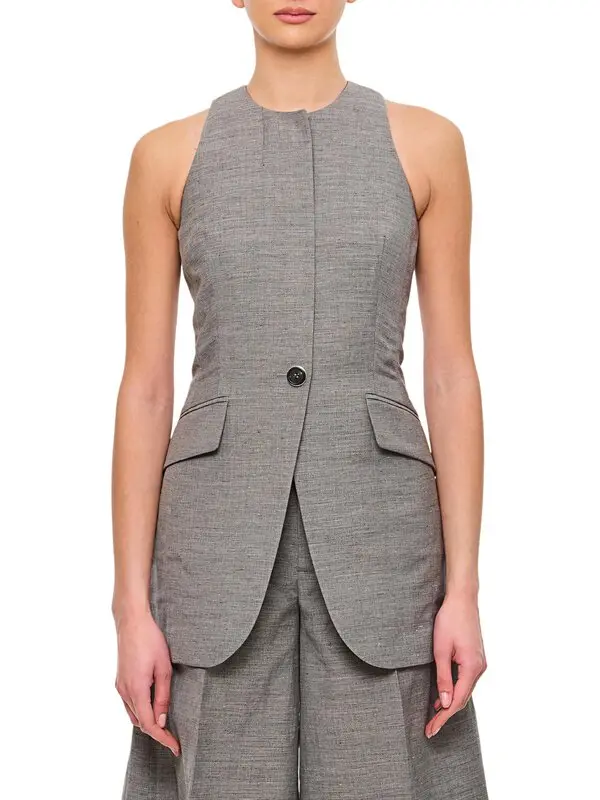 DURAZZI MILANO Tailored Gilet - Grey