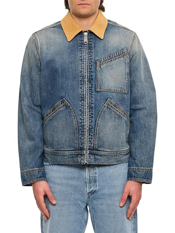 Alexander McQueen Denim Workwear Jacket - Sky Blue