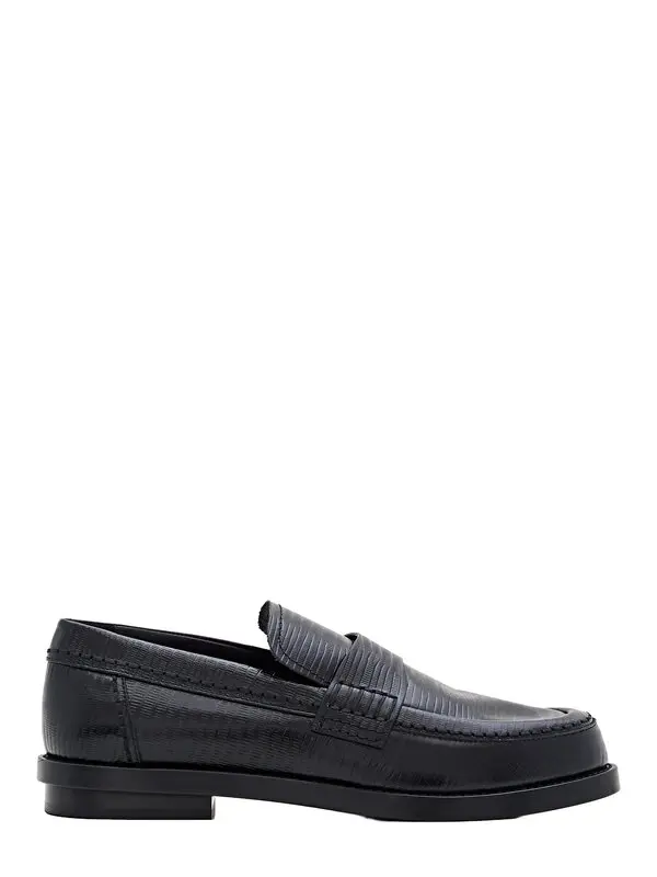 Alexander McQueen Jupiter Leather Loafer - Black