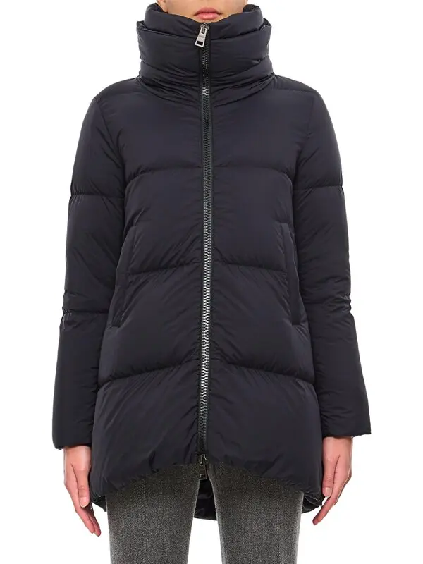 Herno A-shape Ecoage Down Jacket - Black