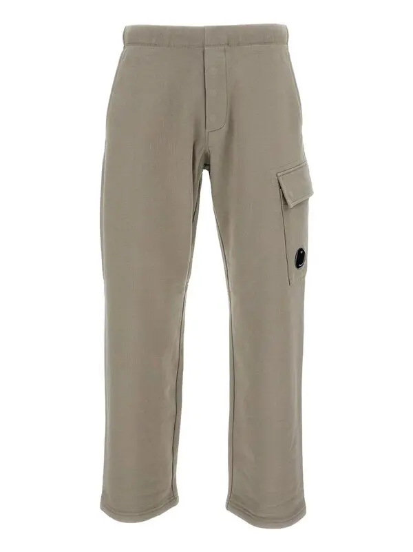 C.P. COMPANY Diagonal Raised Fleece Trousers - Brown