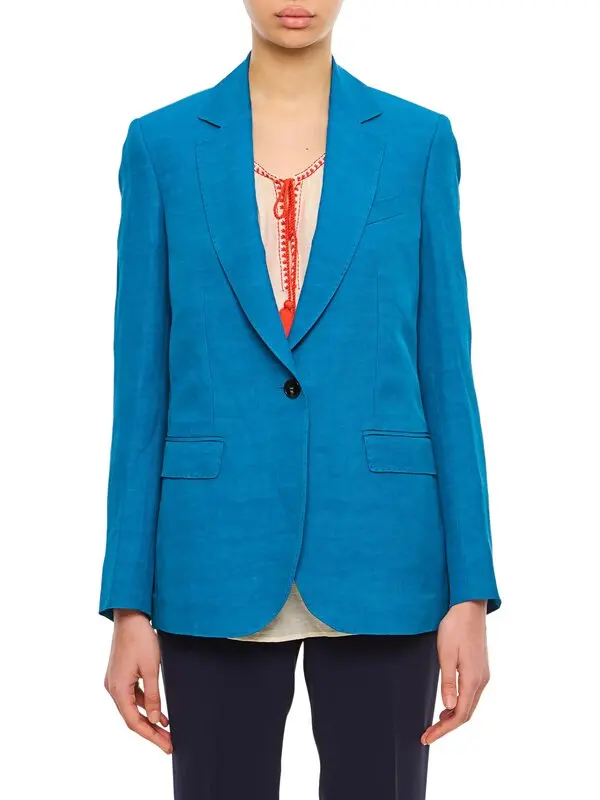 Alberto Biani Single Breasted Jacket - Blue