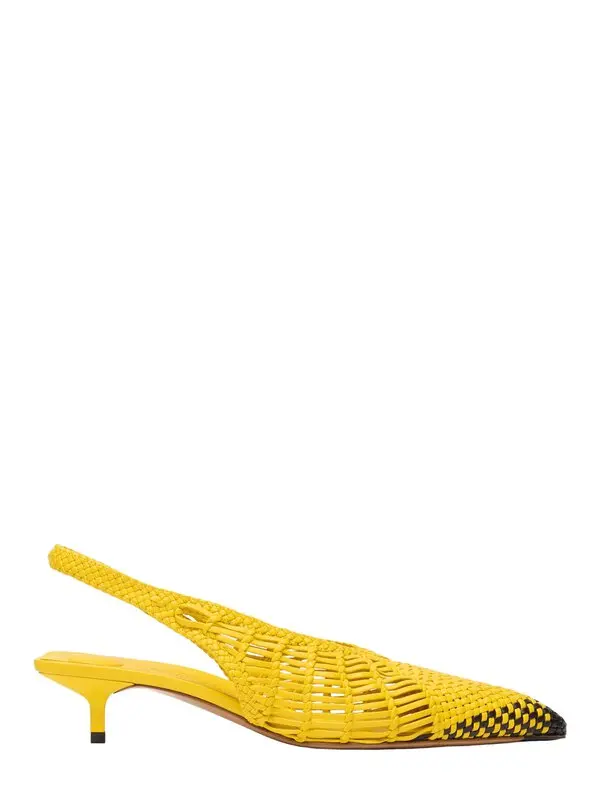 Jacquemus Les Cubisto Banane Slingbacks - Yellow