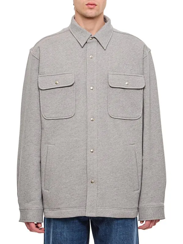 Givenchy Shirt Jacket With Pockets - Grey