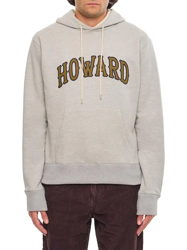 WALES BONNER Howard Printed Hoodie - Grey