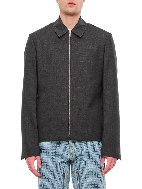 Givenchy Structured Jacket With Zip - Grey