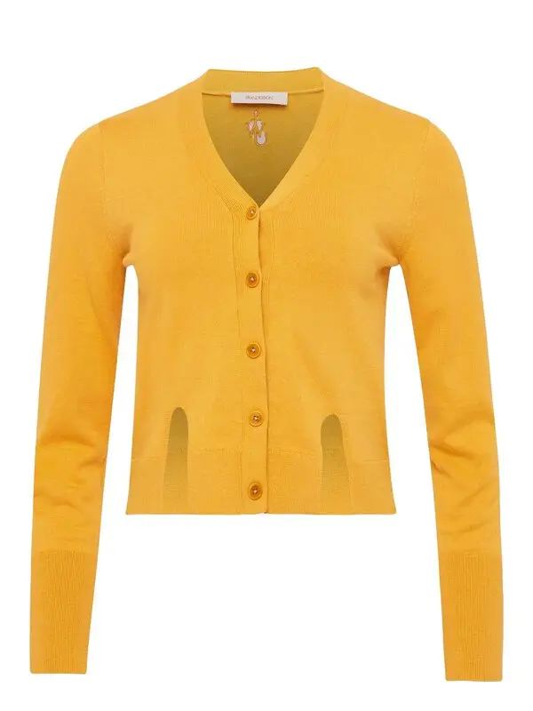 JW Anderson Slit Cardigan - Yellow