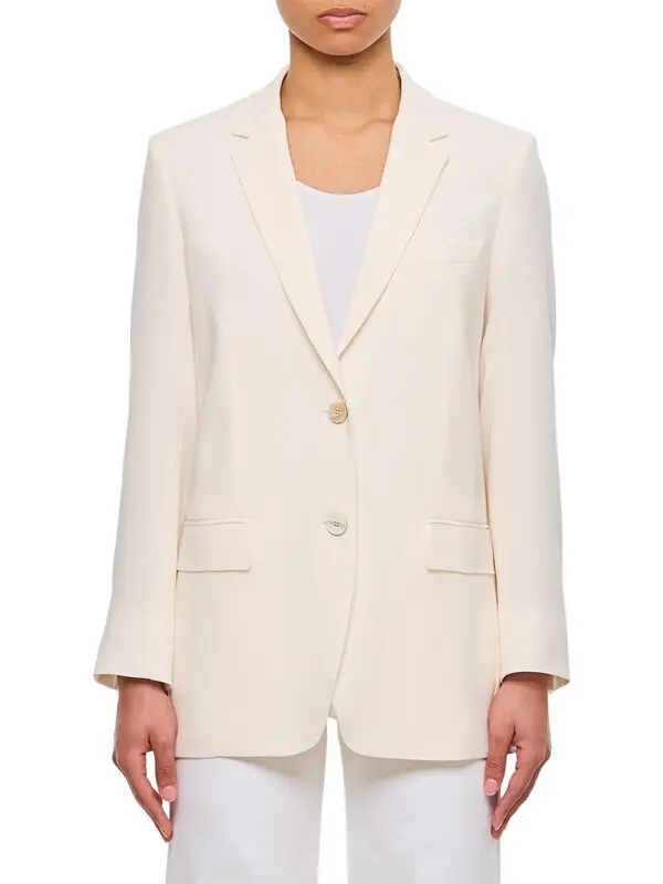Alberto Biani Single-breasted Jacket - White