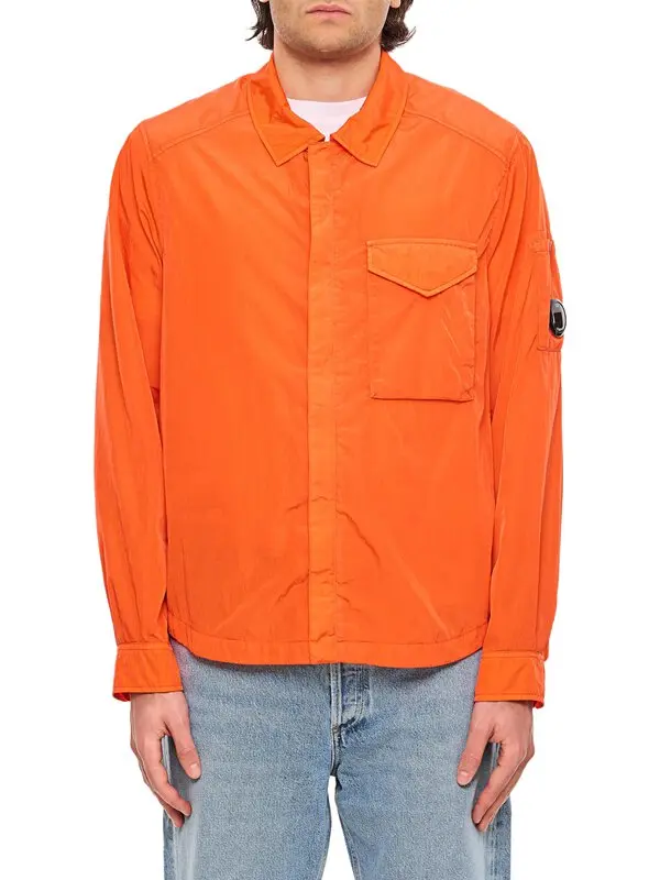 C.P. COMPANY Overshirt Shirt With Full Zip Chrome-r - Orange
