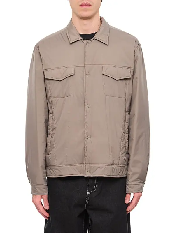 Herno Smooth Jacket With Button Closure - Grey