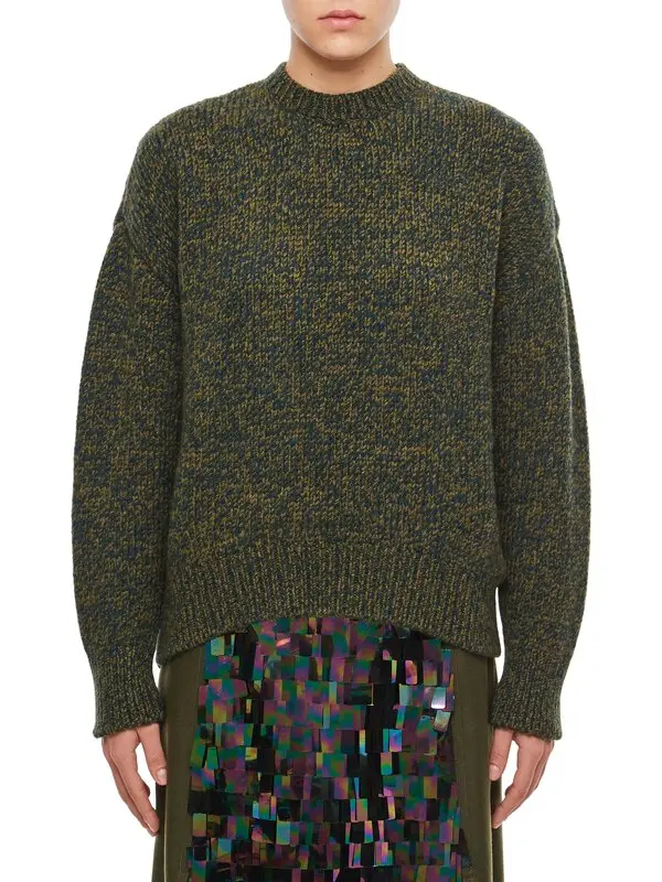 Loewe Trompe L'oeil Crewneck Sweater - Green