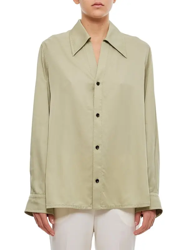 Bottega Veneta Viscose Twill Shirt - Green