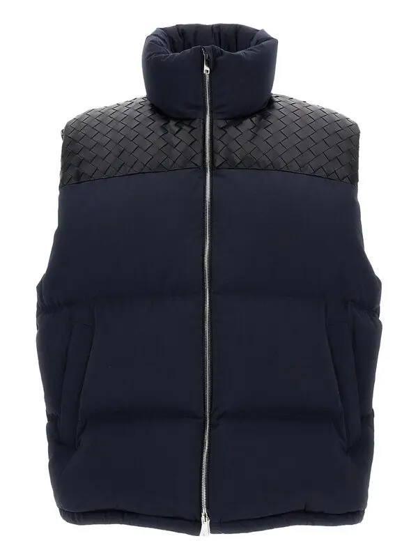 Bottega Veneta Padded Tech Gilet - Blue