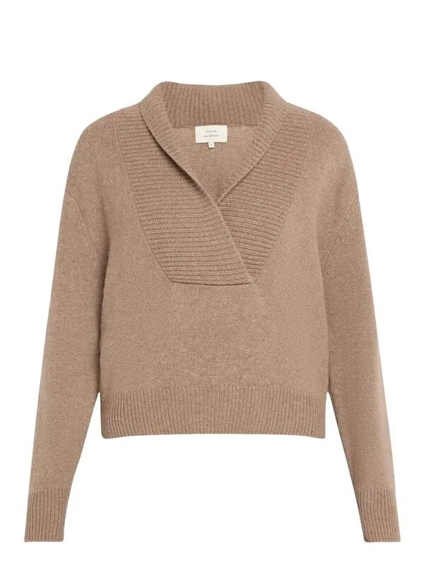 Loulou De Saison Makela V-neck Cashmere Sweater - Taupe