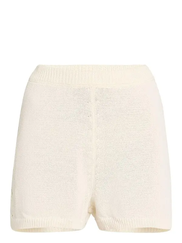 Loulou De Saison Andel Cotton Knit Shorts - Ivory