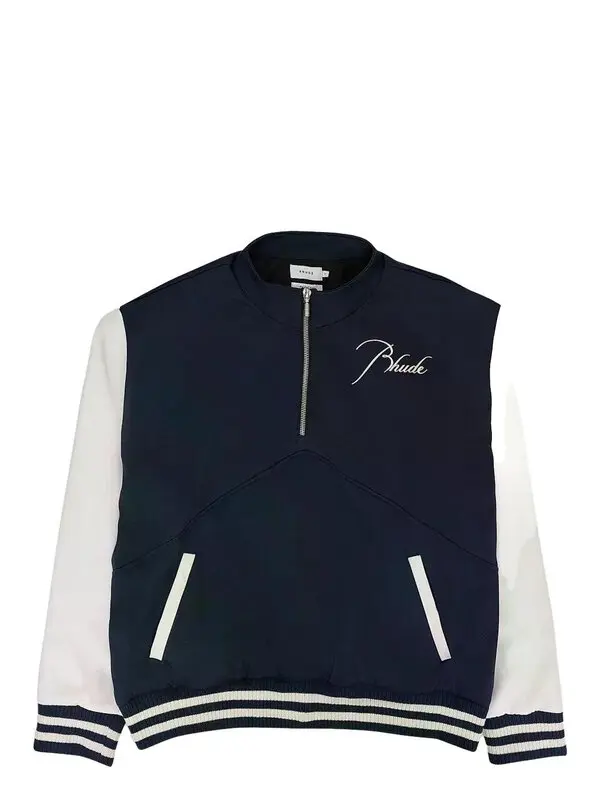 Rhude Varsity Zip-up Sweater - Blue