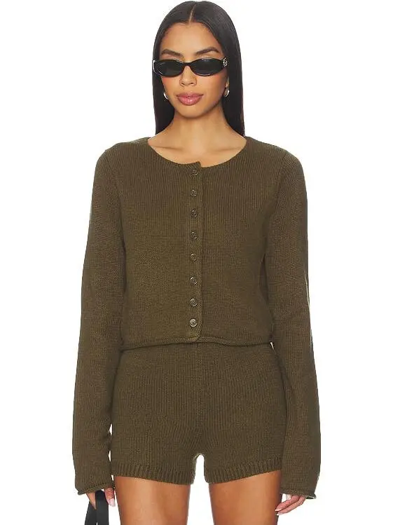 NAKEDVICE The Stormy Cardigan - Olive