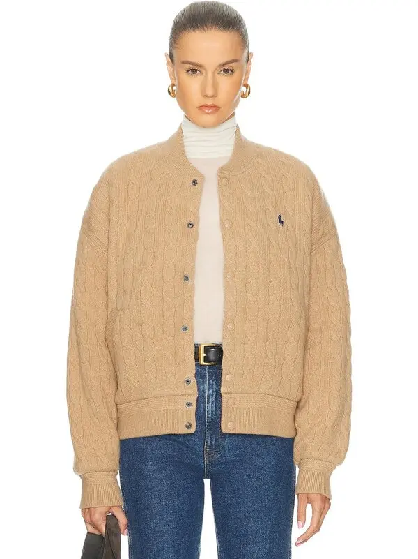 Ralph Lauren Bomber Jacket - Camel