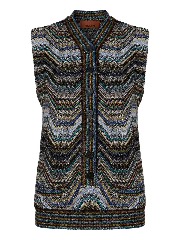 Missoni Caperdoni-knit Vest - Multi